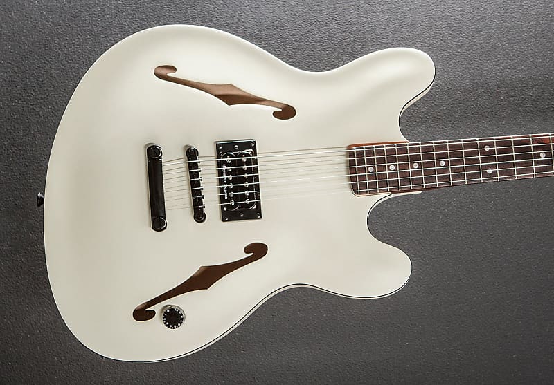 Fender Tom DeLonge Starcaster - Satin Olympic White | Reverb