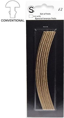 Sintoms Set Of 12 Precut Curved Bell Bronze Guitar Frets | Reverb