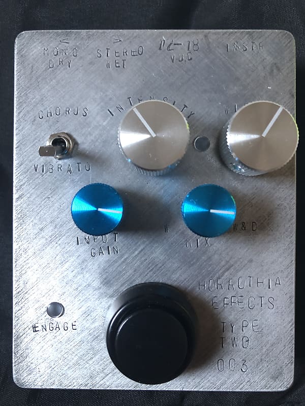 Horrothia Type 2 Prototype 2024 - Silver and Blue knobs | Reverb