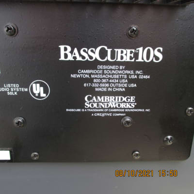 Cambridge SoundWorks BassCube 10S Subwoofer | Reverb