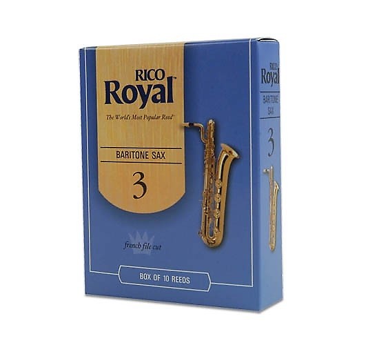 Rico Royal Baritone Saxophone 4.0 Strength Reeds - Box of 10 | Reverb