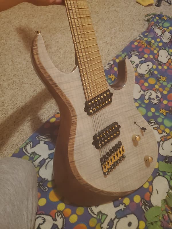 Kiesel Aries Bolt-On 7 String Multiscale Translucent White | Reverb