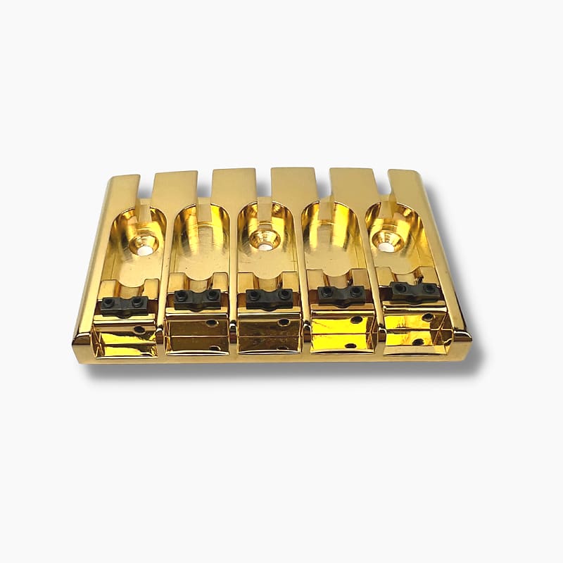 Allparts BB-3430-002 ABM 5-String Bass Bridge - Gold | Reverb