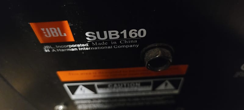 JBL Sub160 2018 Black Matte | Reverb