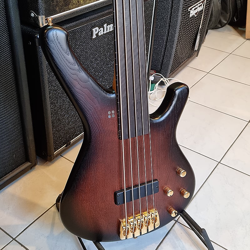 Sandberg Bullet Booster 2013 Brownburst Fretless Bass Guitar | Reverb