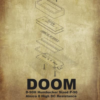 Arcane Inc. DOOM 90 D90H Humbucker sized pickup 2022 | Reverb Portugal