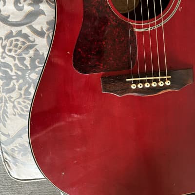 Guild D25 1980s Left Handed- Cherry | Reverb