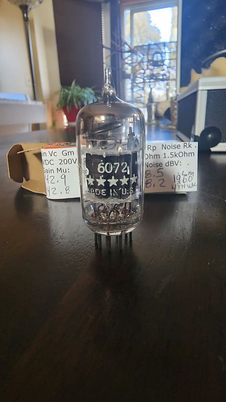 GE 1960 5 Star 6072 Tube Microphone Grade Triple Mica Black | Reverb