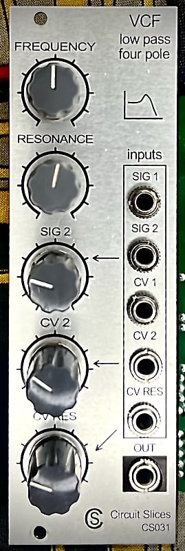 Circuit Slices VCF Low Pass 4 Pole 2020 - Silver | Reverb Canada