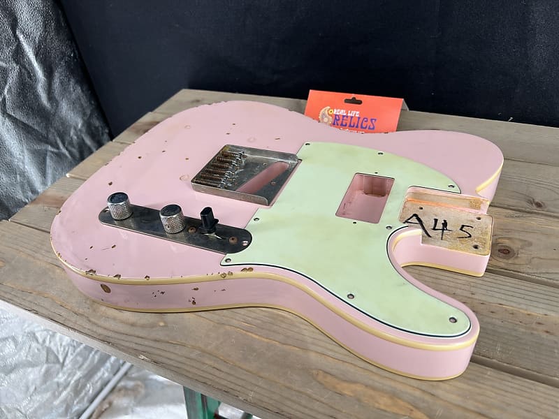Real Life Relics Tele® Body Double Bound Aged Shell Pink | Reverb