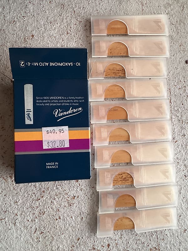 Vandoren alto sax reeds #2 NOS Blue classic 1970’s - Cane | Reverb