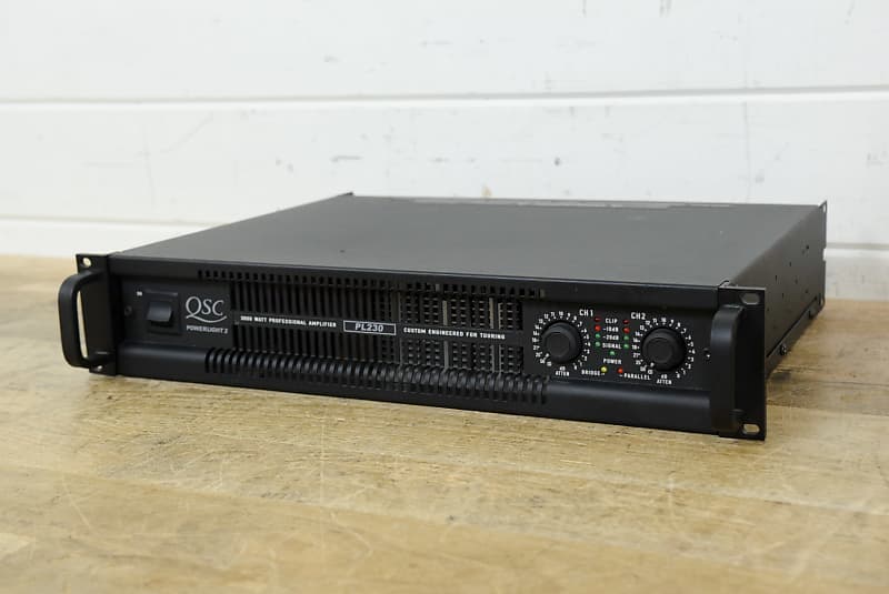 QSC PL230 2 Channel Power Amplifier (church owned) CG00HX6 | Reverb