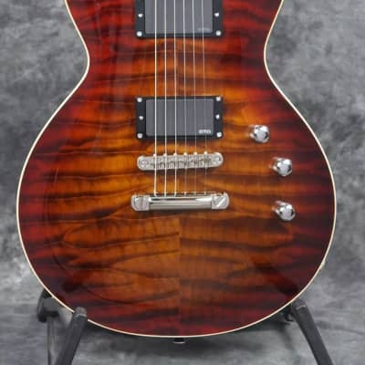 ESP Eclipse II 2006 See-thru Black Cherry Quilted Maple 4 | Reverb