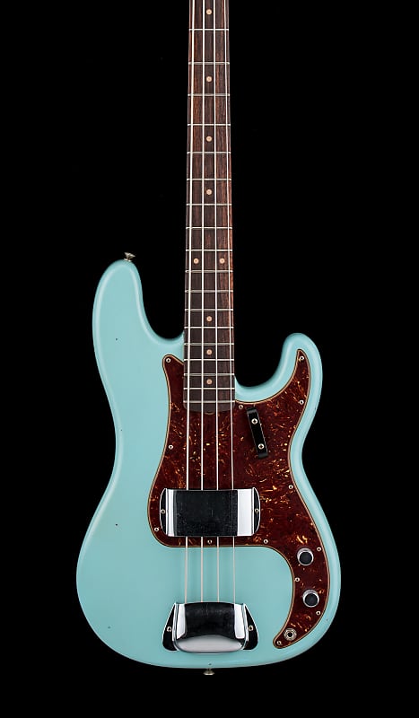 Fender Custom Shop '63 P Bass Journeyman Relic - Aged Daphne | Reverb