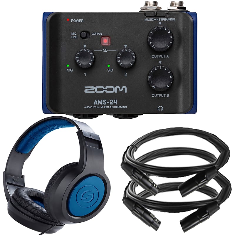 Zoom AMS-24 2x4 USB Audio Interface for Music and Streaming + | Reverb