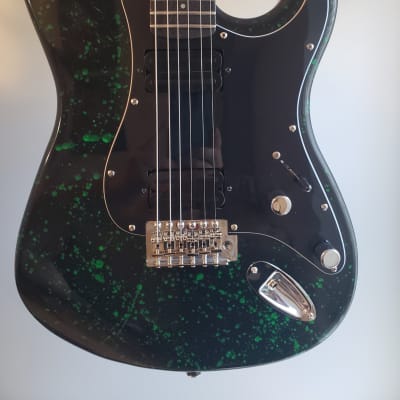 JLR Guitars Alien Blood Splatter super strat | Reverb