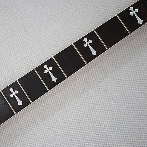 Stickers Inlays Gothic Cross Silver Fret Markers Guitar & | Reverb