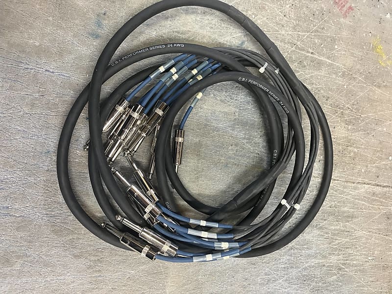 14-foot, CBI Cables Performer Series, 24 AWG, 1/4" TS to 1/4" | Reverb