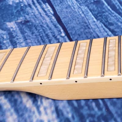 Indonesian Strat Replacement Neck --Maple with block inlay | Reverb