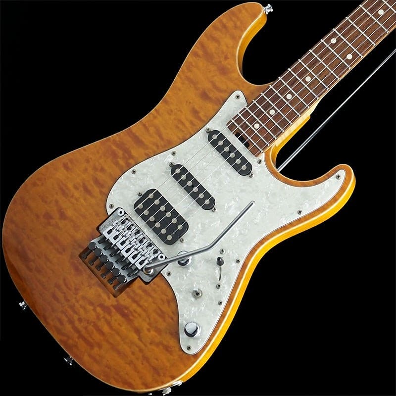SCHECTER [USED] EX-IV-22-CTM-FRT Quilt Top Flame Maple Neck | Reverb