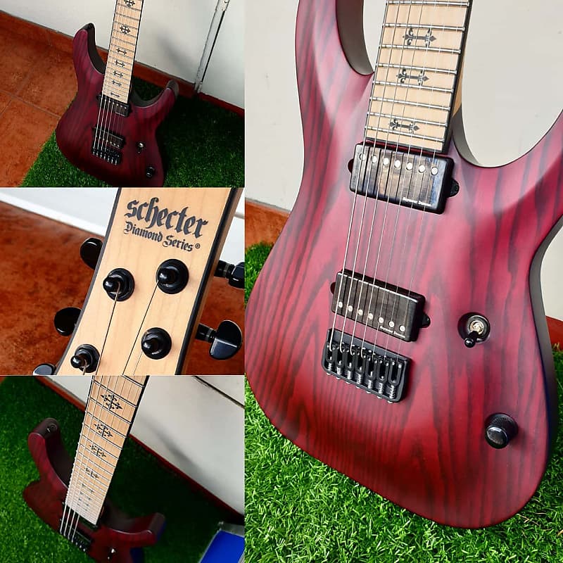 Schecter Jeff Loomis Signature JL-7 2019 - Satin Vampire Red | Reverb