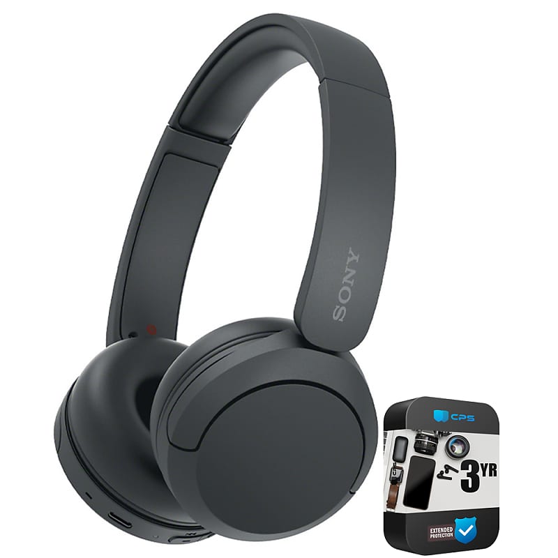 Sony Wireless Headphones with Microphone Black with 3 Year | Reverb