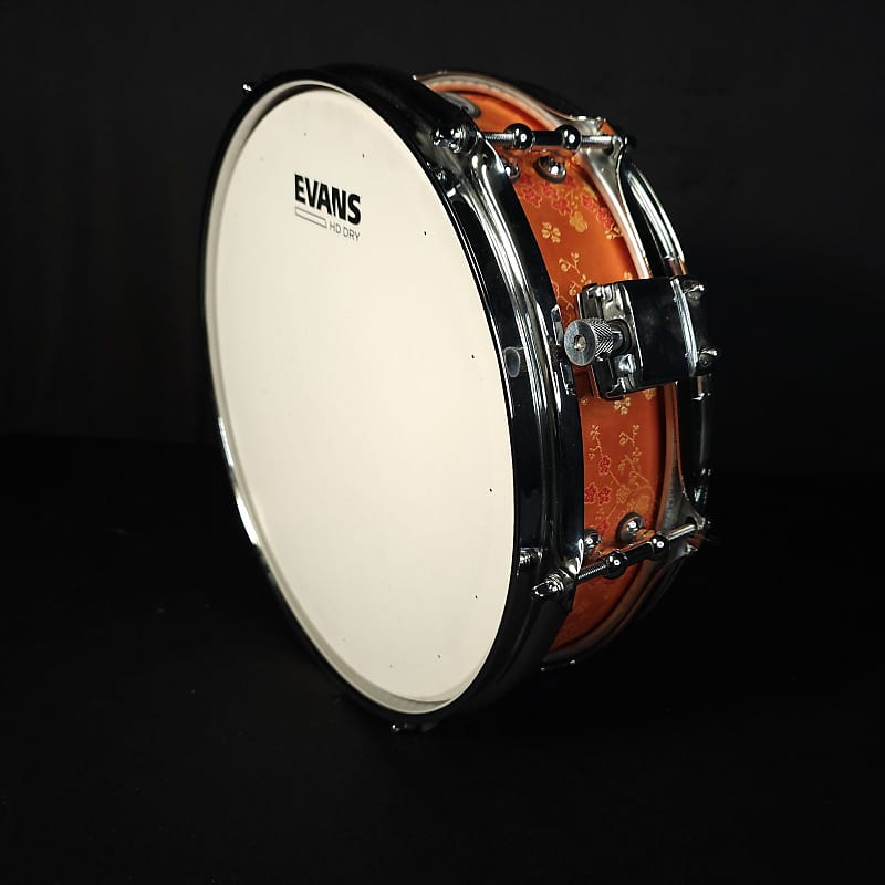 Calderwood 3 3/4” X 12” Orange Brocade Piccolo Snare Drum | Reverb