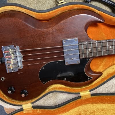 RARE 1968 Ampeg SSUB-1 unfretted/fretless SSB Cherry Red | Reverb