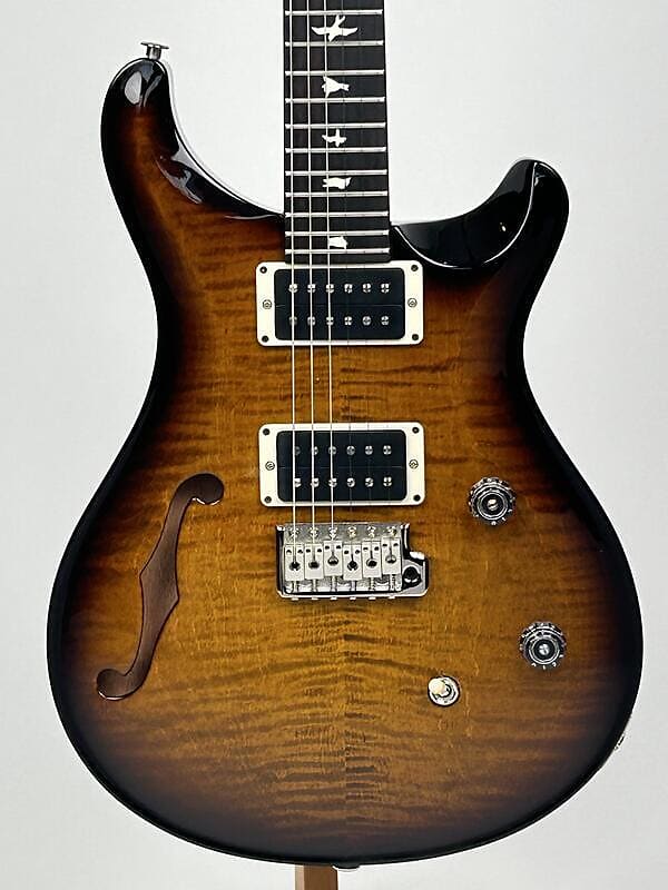 PRS CE 24 Semi Hollow - Black Amber | Reverb