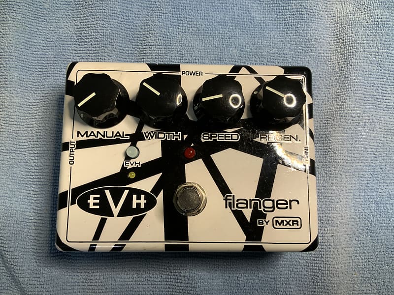 MXR EVH Flanger White w black EVH strips | Reverb