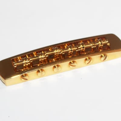 Schaller Roller Bridge Tuneomatic Gold Bridge Made in Germany | Reverb