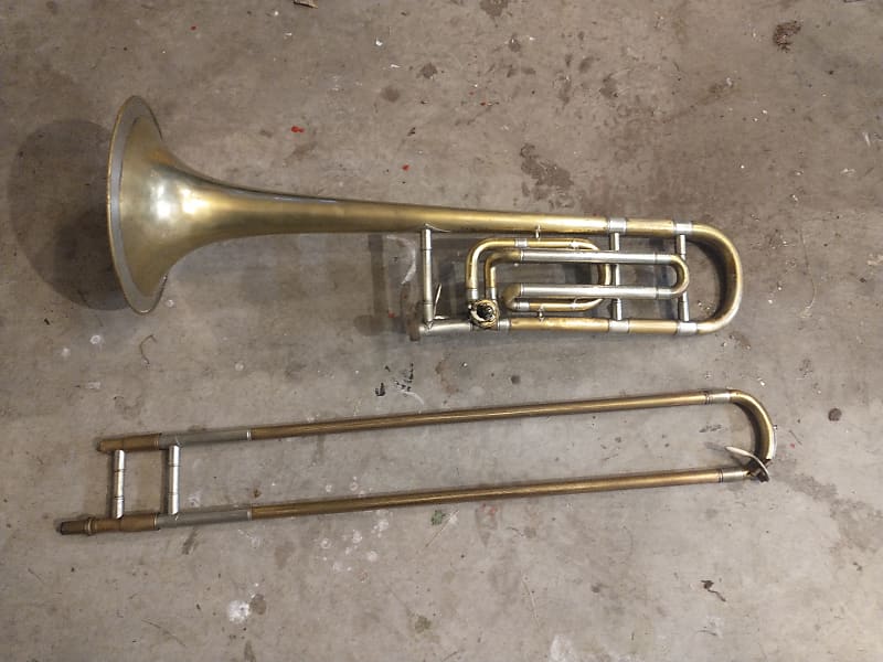 Buffet Paris Model Trombone. Raw Brass. Bore: .525. Good | Reverb