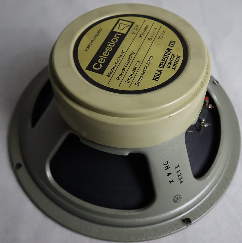 Single 16 OHM 1975 Celestion G12H T1217 Vintage creamback | Reverb UK