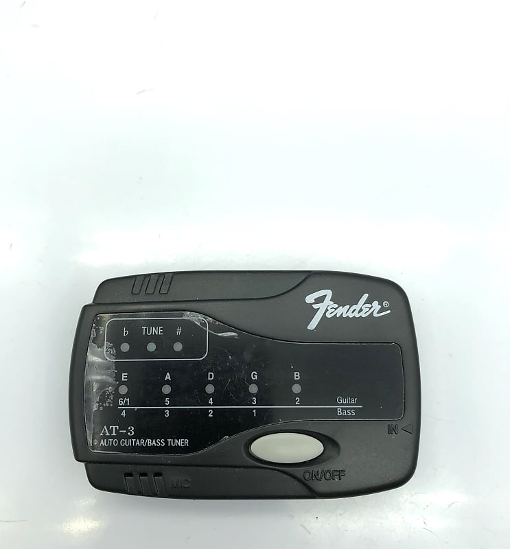 Fender AT-3 Automatic Guitar/Bass Tuner Black | Reverb