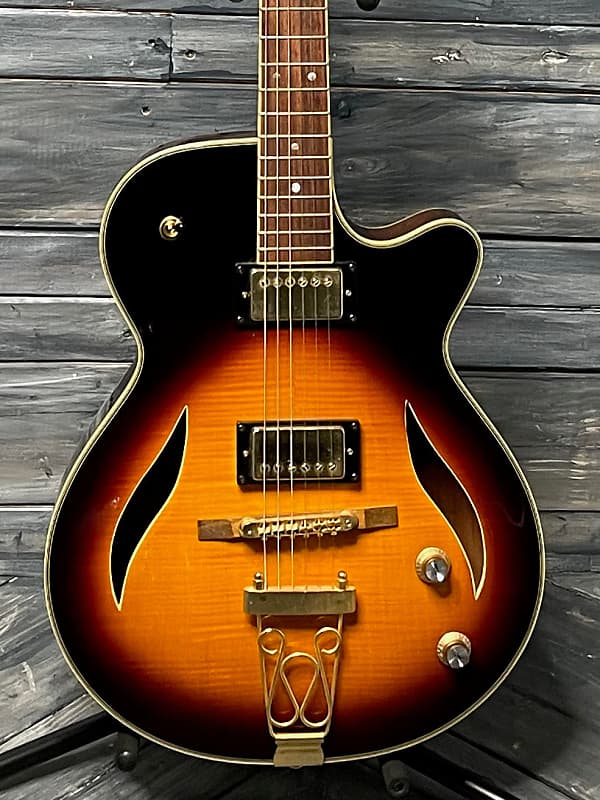 Used Dean Stylist STD Hollow Body Electric Guitar with Hard | Reverb