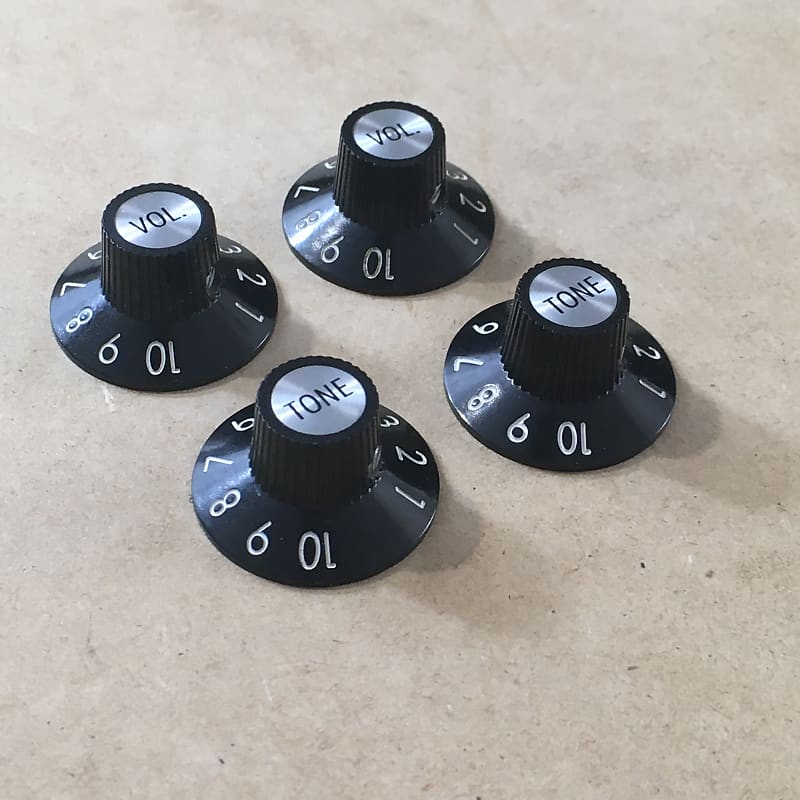 4 Vintage Genuine Fender Telecaster Custom Knobs Aged | Reverb UK