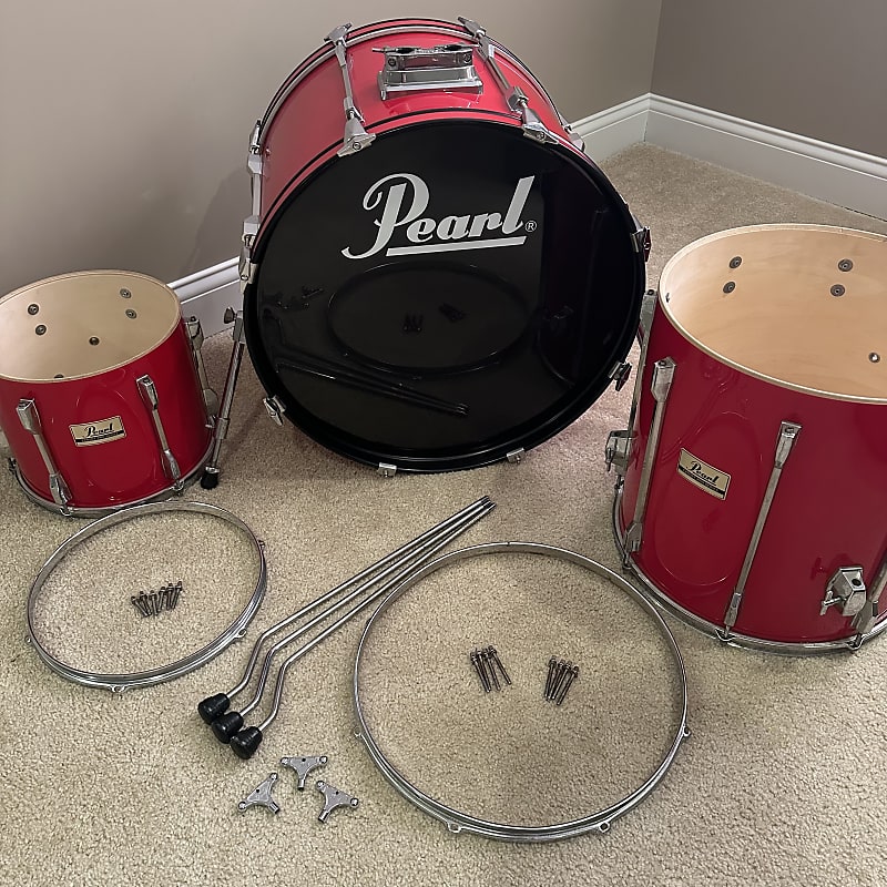 Pearl Export Pro 22/16/12 Shell Pack Early 90’s Ferrari Red | Reverb