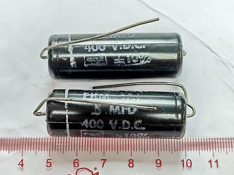 MATCHED PAIR CORNELL DUBILIER CDE BLACK CAT PKM 4P5 0.5uF | Reverb