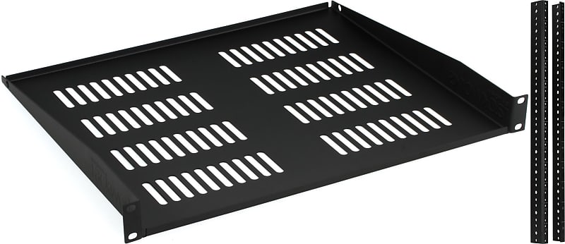 Gator GRW-SHELFVNT1 1U Ventilated Rack Shelf Bundle with | Reverb