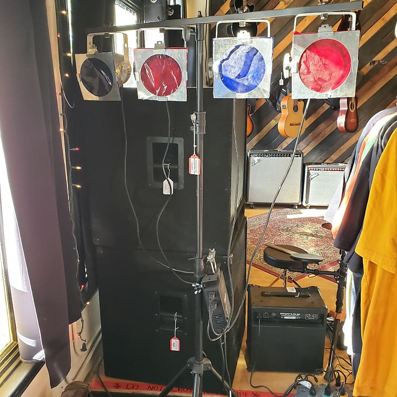 American DJ PAR38 lights w/ Tripod Stand and Elation T16F | Reverb