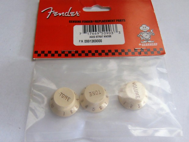 Fender Aged Strat Knobs 0991369000 | Reverb
