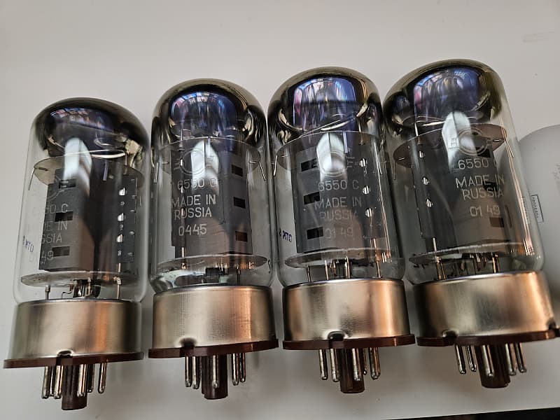 Winged C NOS 6550 matched quad | Reverb