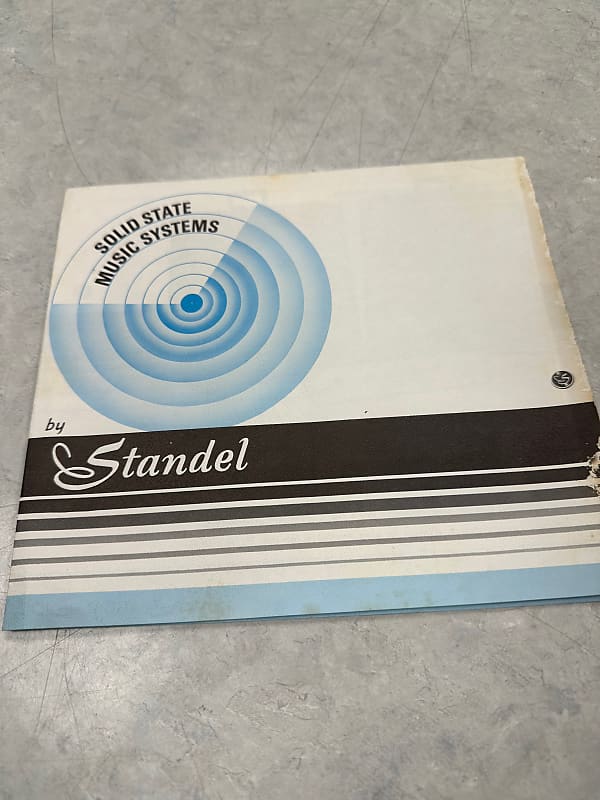 Original Very Rare Standel Solid State Music Systems Brochure | Reverb