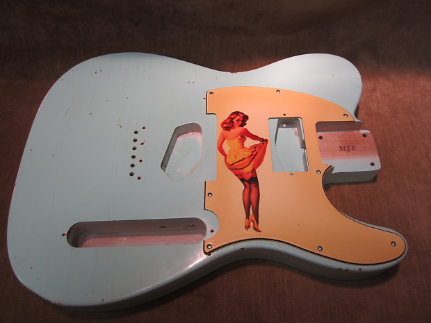 Fender Telecaster Custom Shop Pickguard 50's Pinup Girl | Reverb
