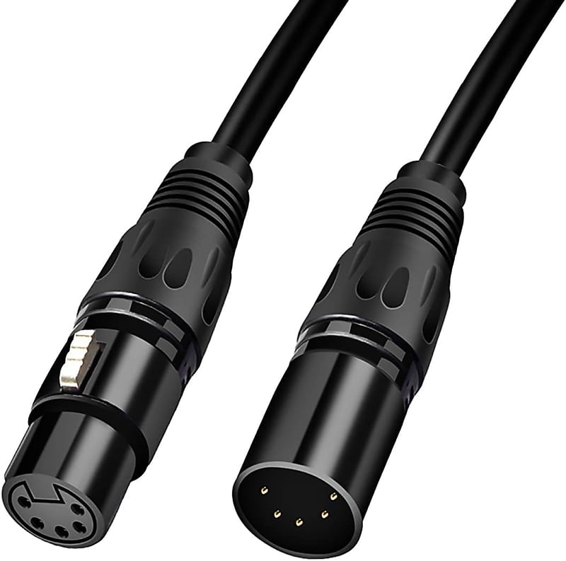 5 PIN XLR DMX Cable Adapter 25 Feet, DMX512 5PIN XLR Male to | Reverb