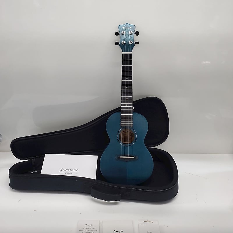 Enya UKULELE EUC-25D Soprano - Blue Mahogany | Reverb