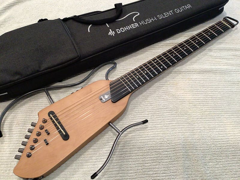 Donner HUSH-I Travel/Silent Guitar with Gig Bag | Reverb