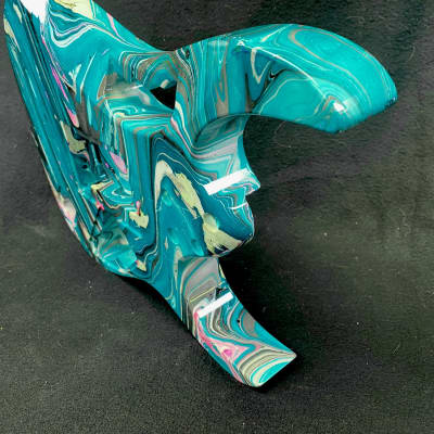 Swirled Maple LEFTY 6 string JEM style guitar body, HSH, AANJ | Reverb