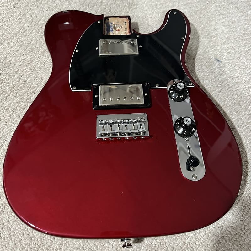 Loaded Fender Blacktop Telecaster HH Body - Candy Apple Red | Reverb