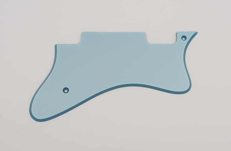 metallic ice blue acrylic pickguard for FRAMUS mayfield | Reverb
